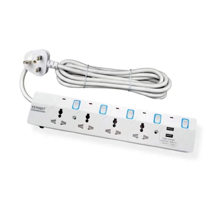4 Way Extension Socket with USB 3MTR - Extension | MAAT Electric
