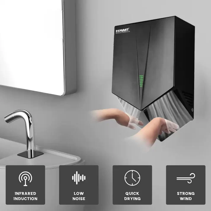 Automatic Hand Dryer Grey - Hand Dryers | MAAT Sanitary Wares
