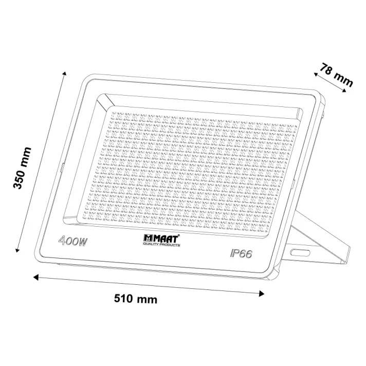 Outdoor LED Flood Light 400W IP66 - Lights | Memon Electrical